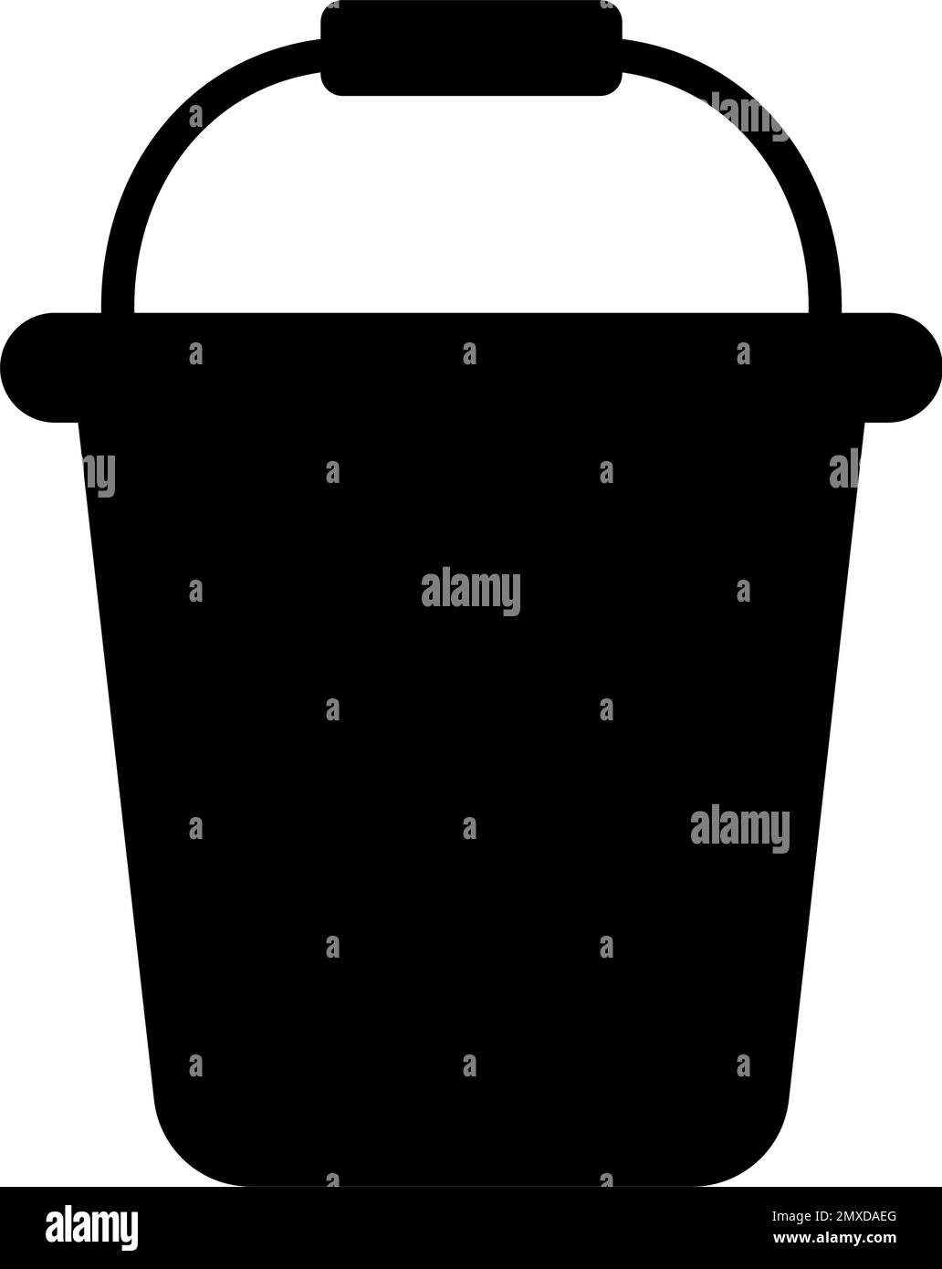 Bucket silhouette icon. Pail icon. Editable vector Stock Vector Image ...