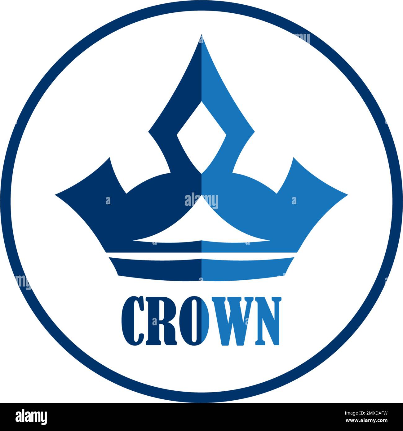 Crown Logo vector design illustration template background Stock Vector ...