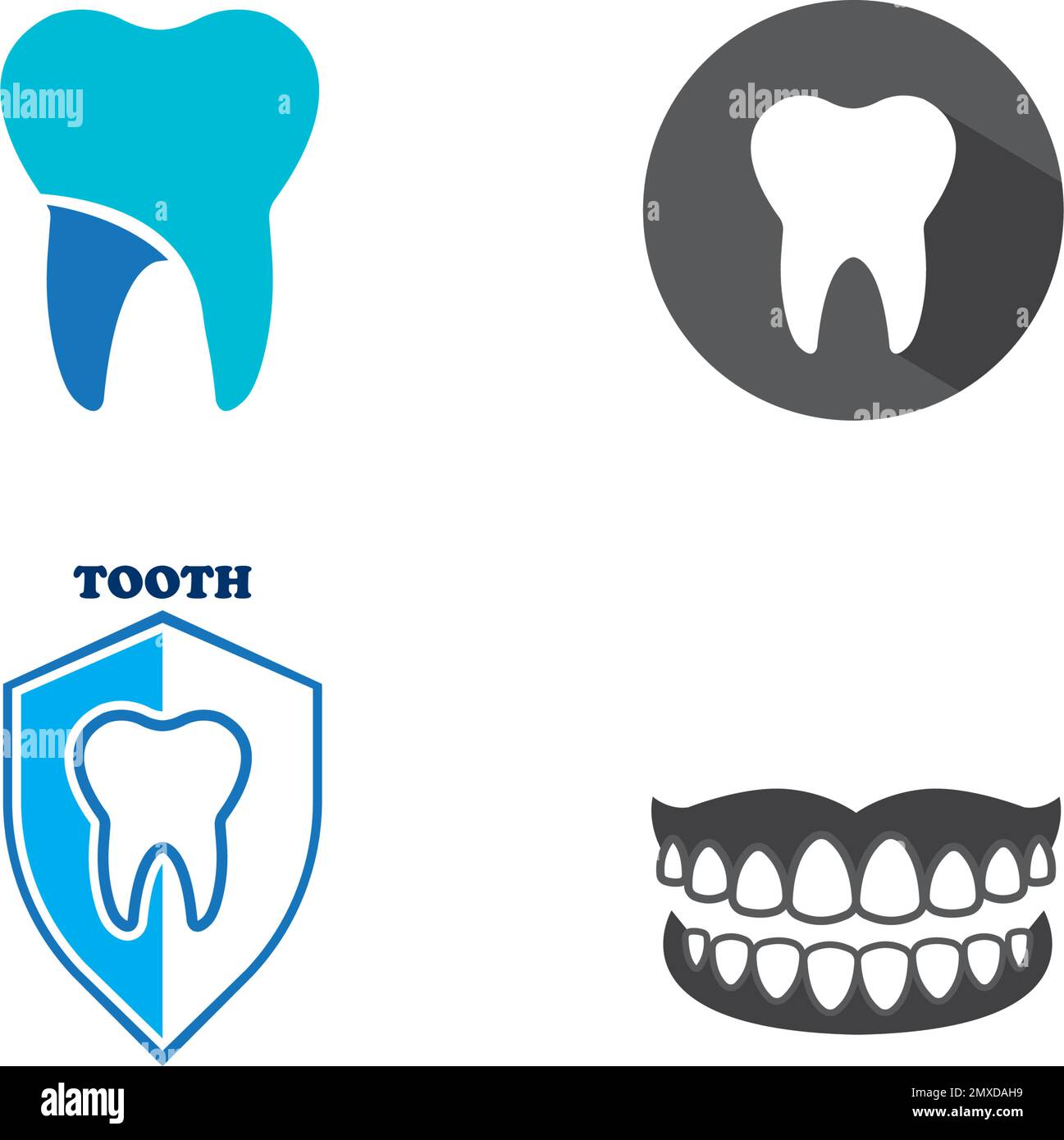 Vector tooth icon. Dentist icon,illustration logo design template Stock ...