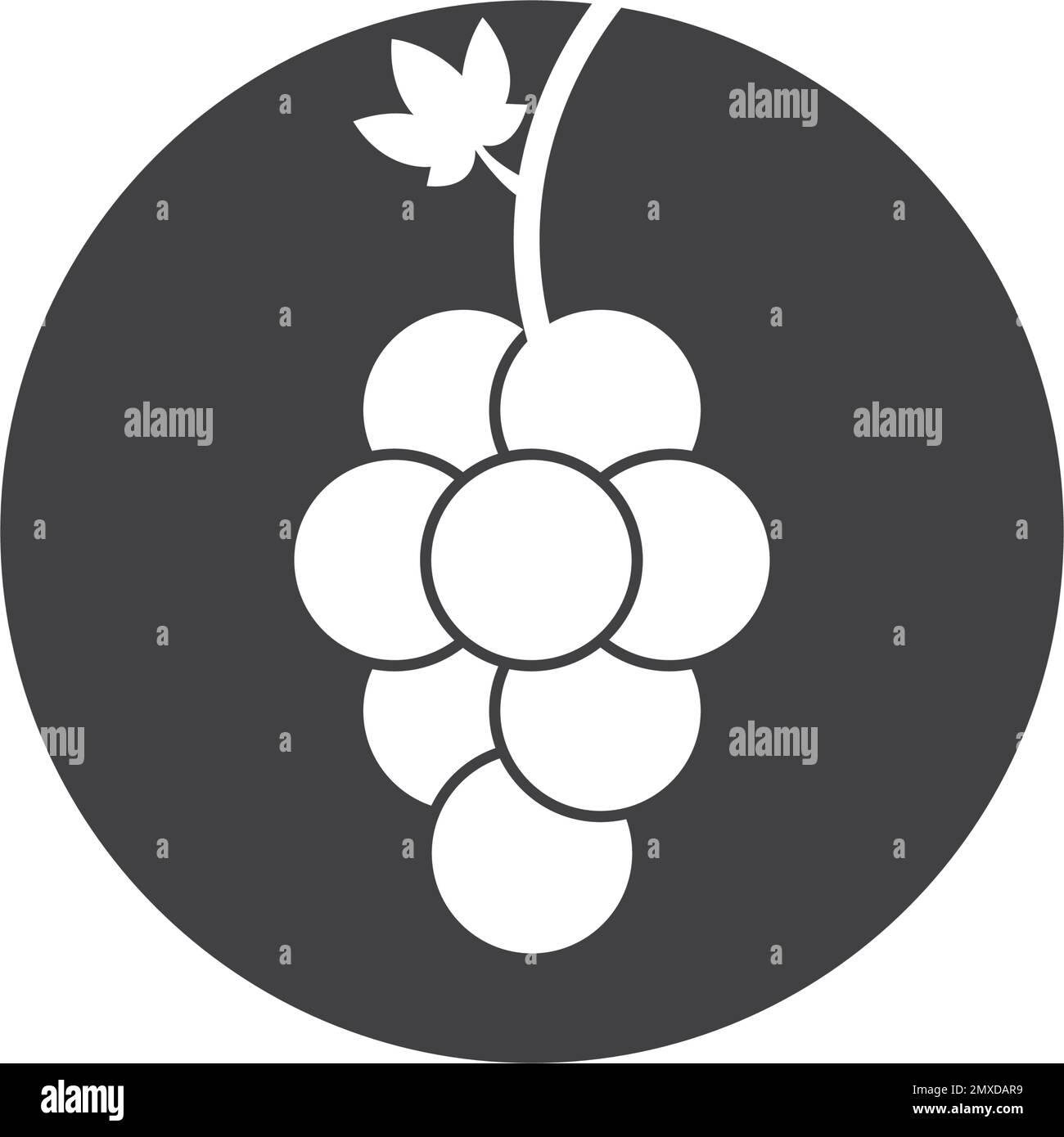 Grape icon vector illustration logo design Stock Vector Image & Art - Alamy