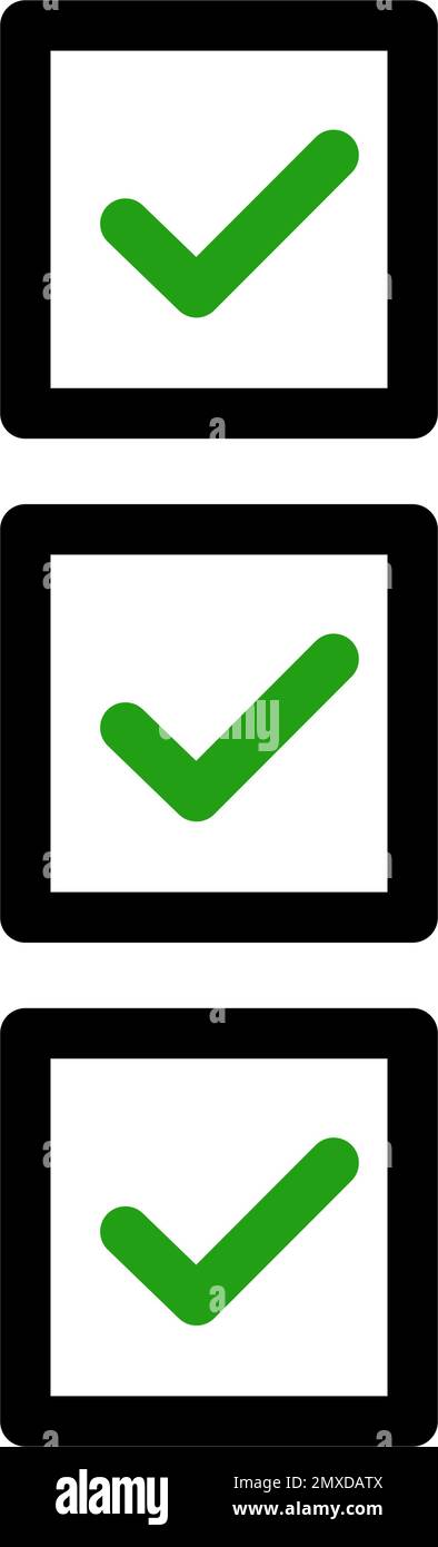 Checkbox list icon. Survey and input form. Editable vector Stock Vector ... Checkbox list icon. Survey and input form. Editable vector Stock Vector ...