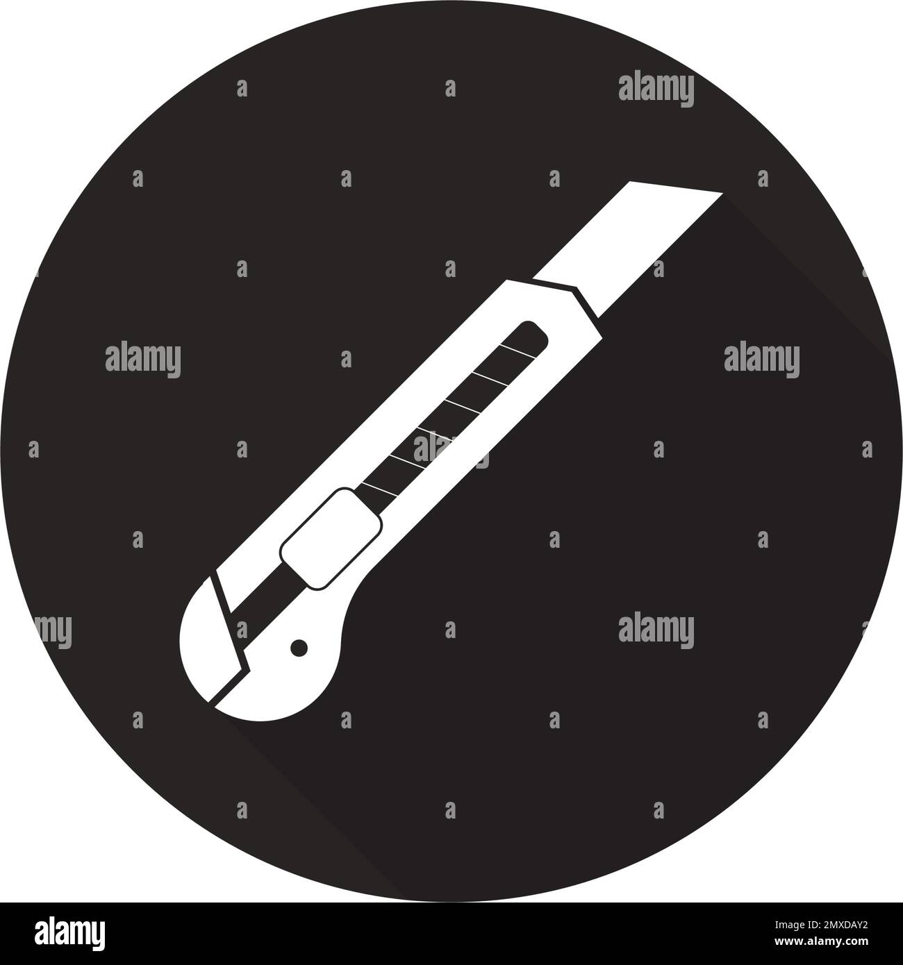 Utility knife cutter Stock Vector Images - Alamy
