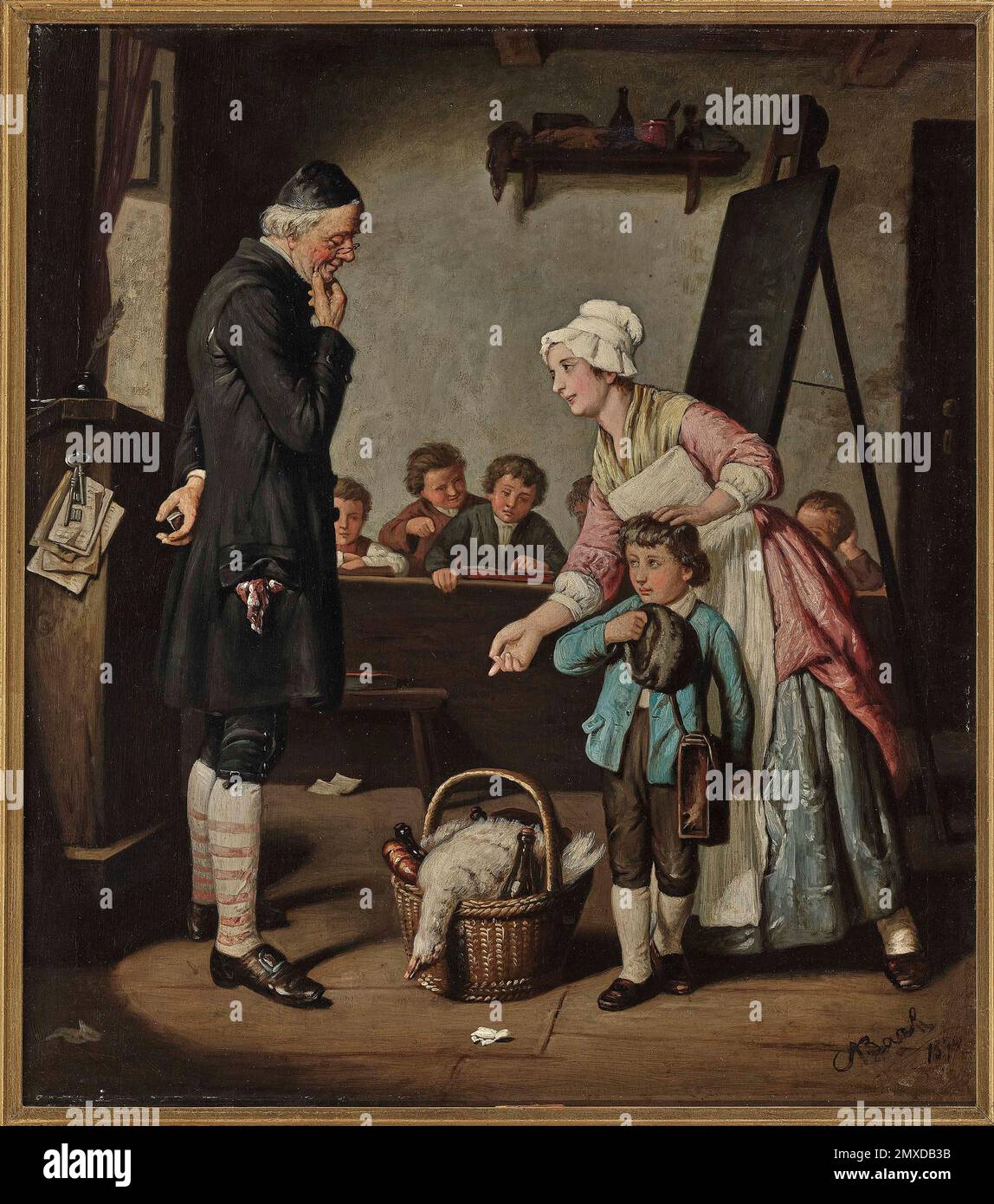 A little gift. Museum: PRIVATE COLLECTION. Author: Alois Bach Stock ...