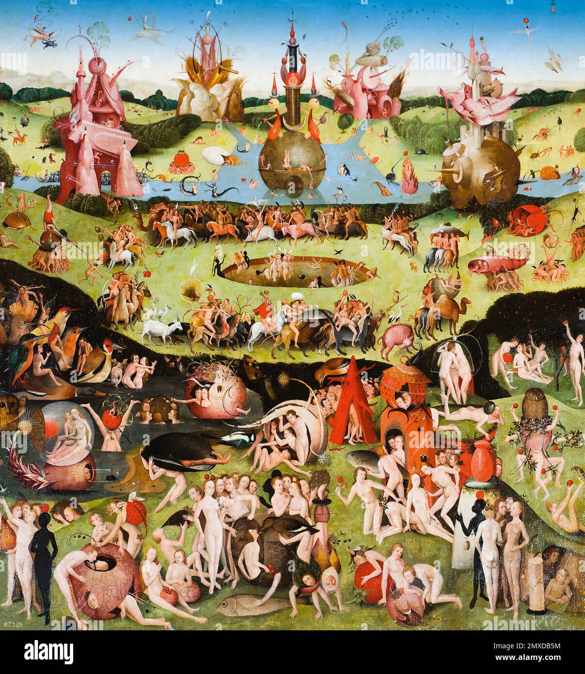 The Garden of Earthly Delights. Museum: PRIVATE COLLECTION. Author: HIERONYMUS BOSCH Stock Photo ...