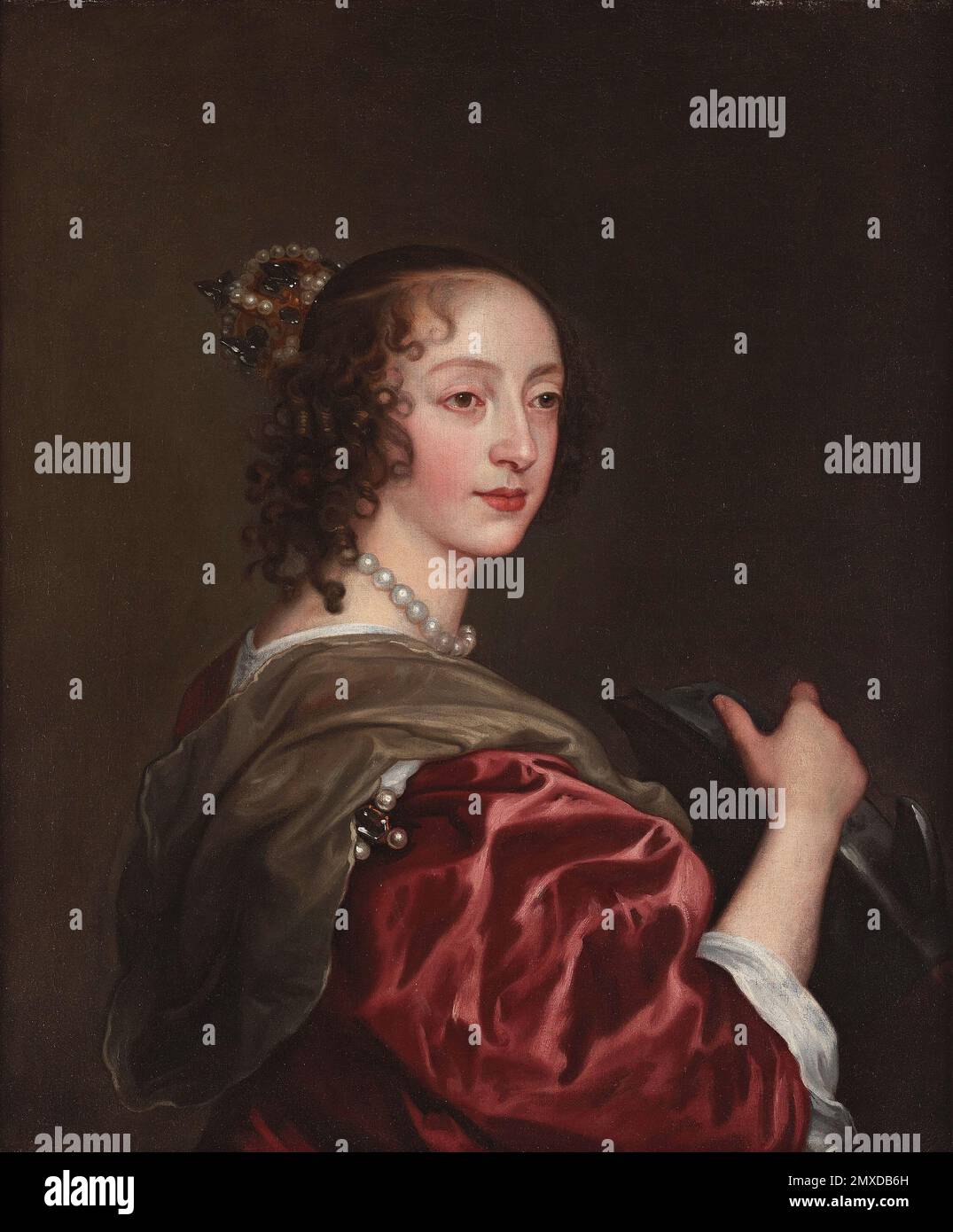 Portrait of Queen Henrietta Maria of France (1609-1669) as Saint ...