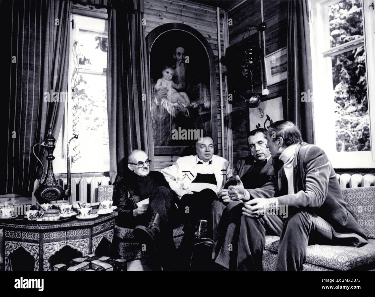 Group portrait of four poets. Museum: © Courtesy of Dmitri Baltermants ...