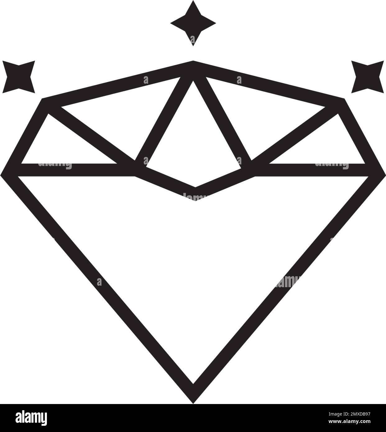 Diamond icon vector illustration logo design Stock Vector Image & Art ...