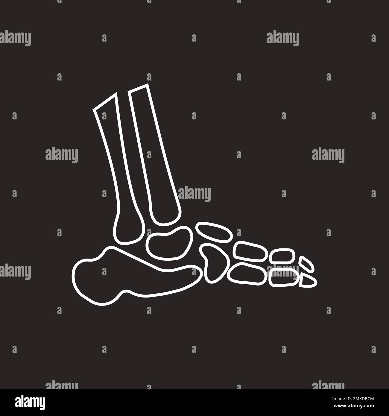leg skeleton icon,vector illustration design template Stock Vector ...