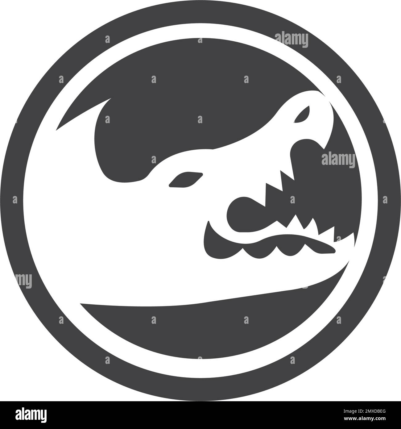Crocodile icon silhouette vector illustration logo design Stock Vector ...