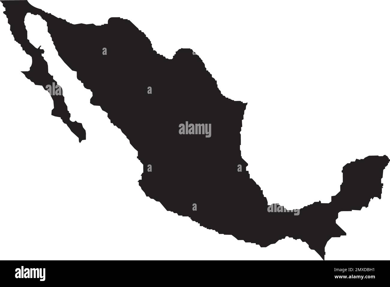 Mexico map icon vector illustration logo design Stock Vector Image ...