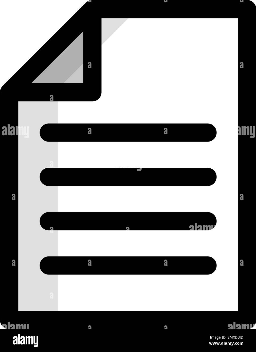 Modern file icon with flat design. Data icon. Document. Editable vector Stock Vector Image & Art ...