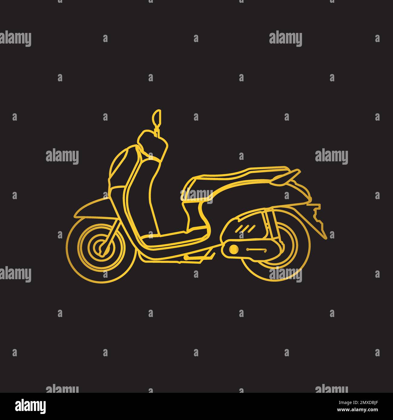 Automatic scooter Stock Vector Images - Alamy