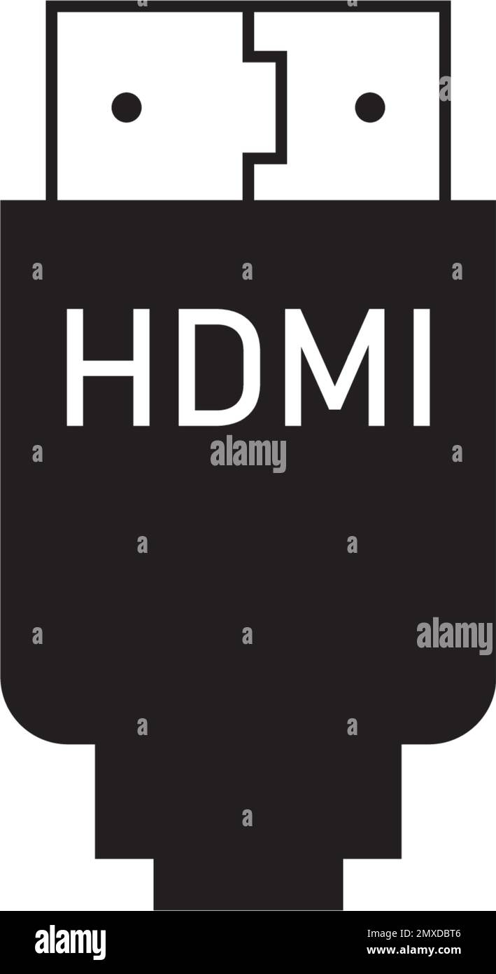 HDMI connector vector icon,illustration logo template Stock Vector ...