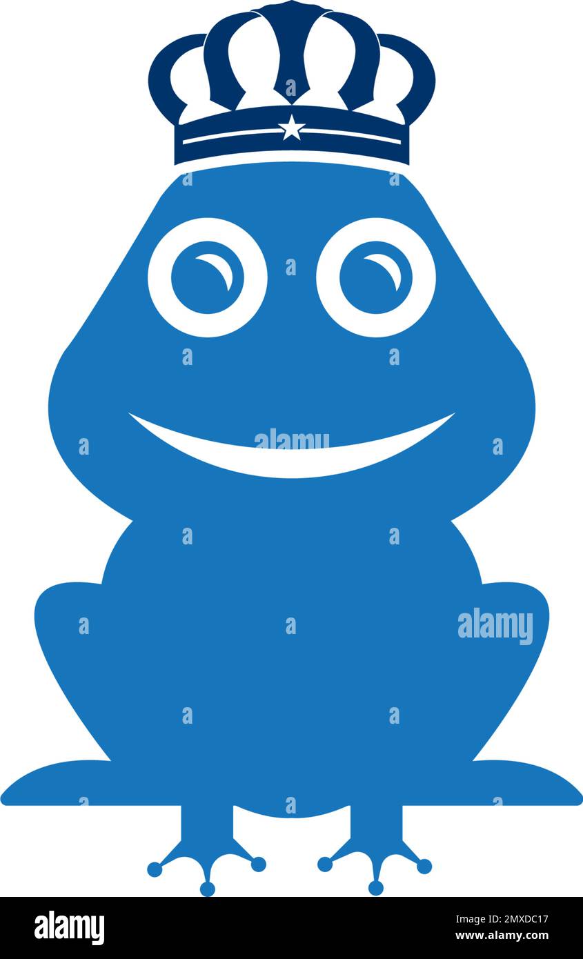 Frog icon vector illustration logo design template Stock Vector Image ...