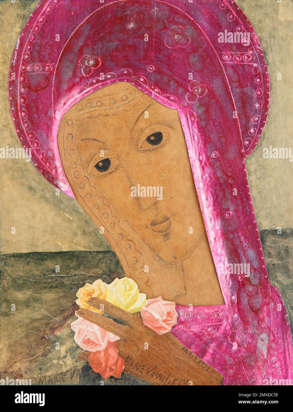 Madonna with Roses. Museum: PRIVATE COLLECTION. Author: Marie ...