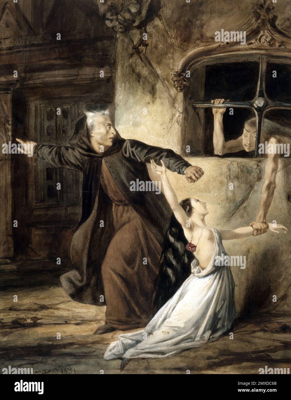 Esmeralda and Claude Frollo. Museum: Maison de Victor Hugo. Author ...