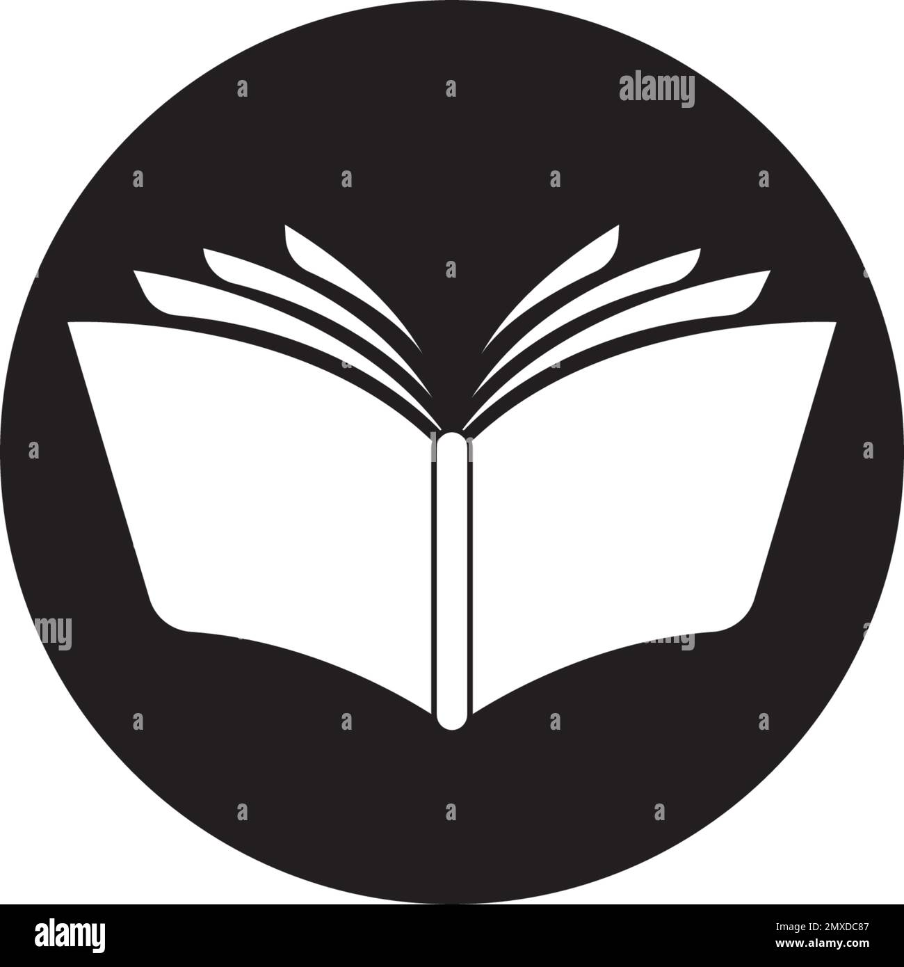 Book icon vector illustration logo design Stock Vector Image & Art - Alamy