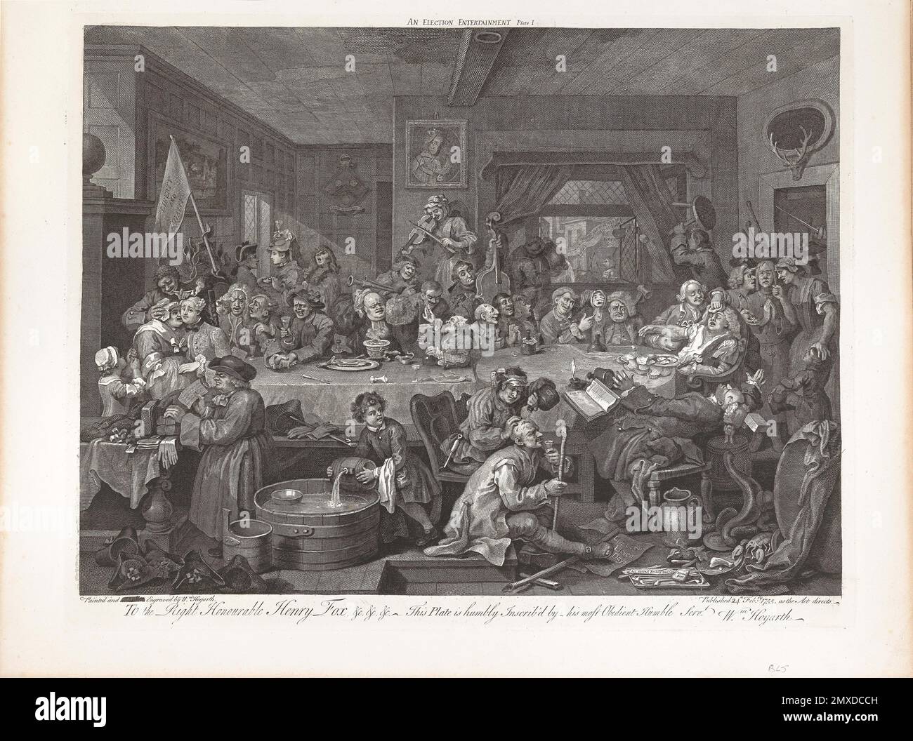 Four Prints of an Election: An Election Entertainment, Plate I. Museum ...