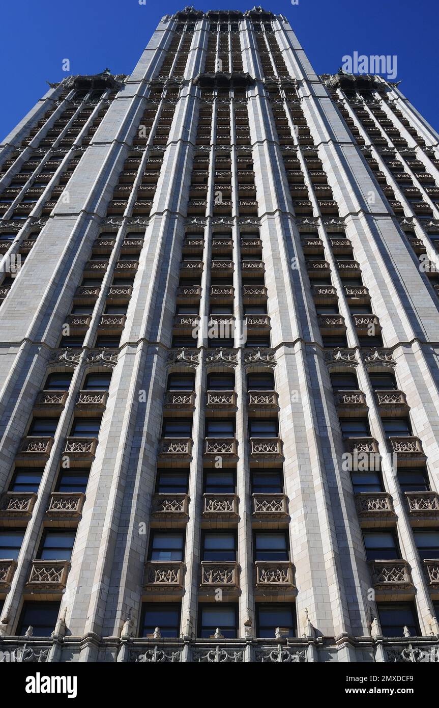 New york high rise building with building shadow hi-res stock ...