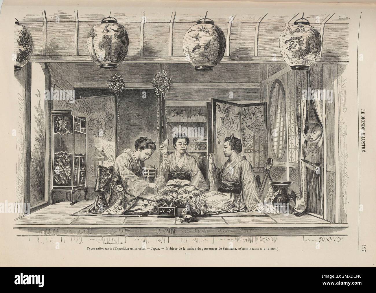 Pavilion "The Government of the Satsuma Province of Japan" at the Paris ...