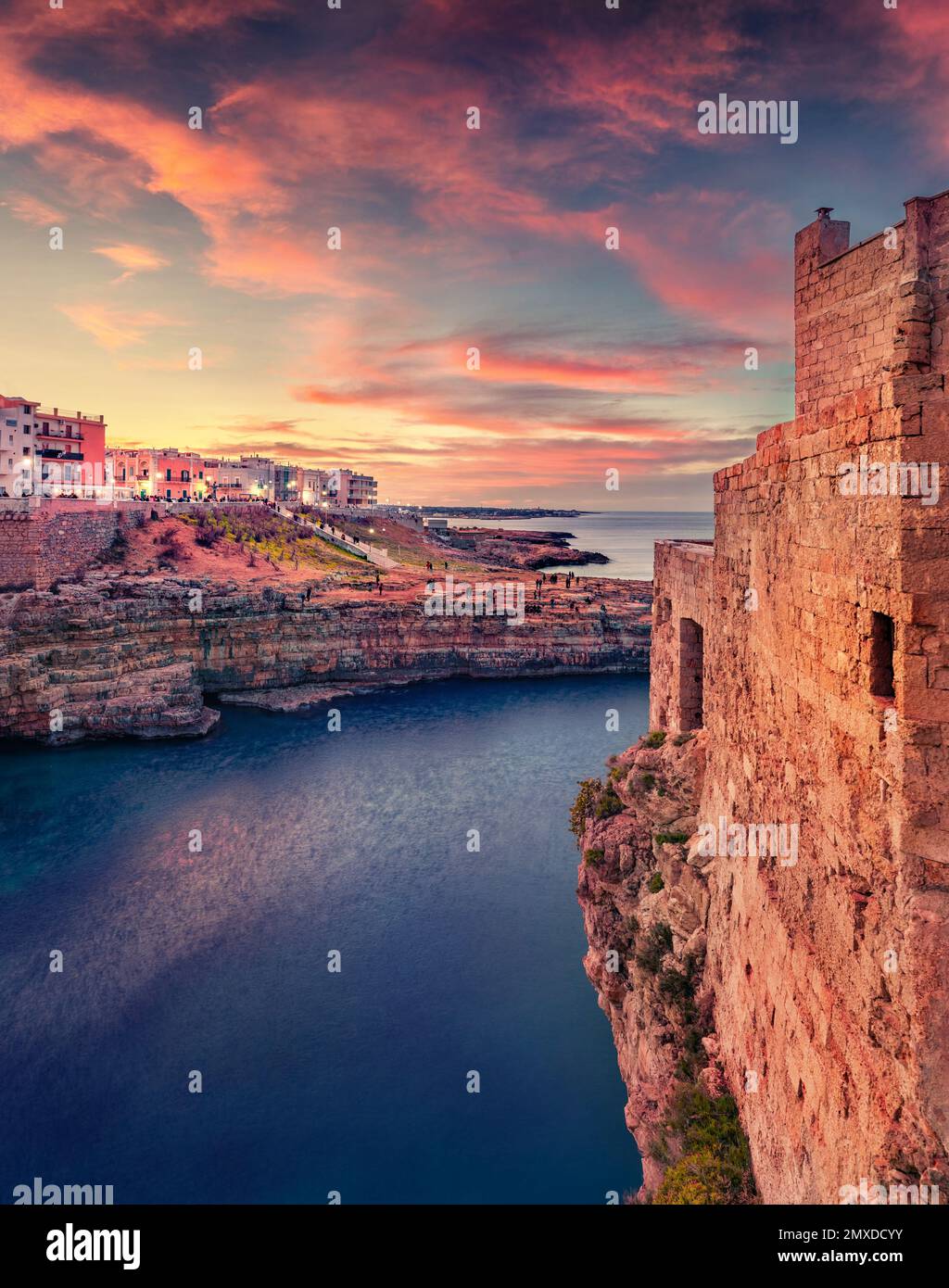 Сharm of the ancient cities of Europe. Fantastic spring cityscape of ...