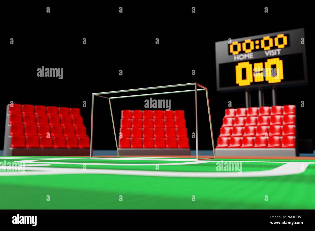soccer football with scoreboard. Public buildings. Football Arena ...