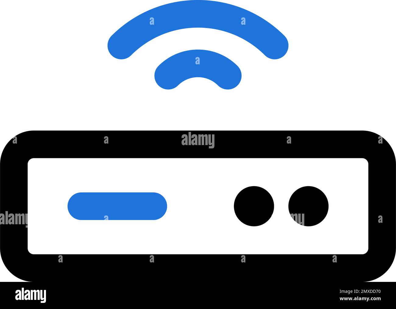 Wi-Fi router. Wi-Fi hotspot. Editable vector Stock Vector Image & Art ...