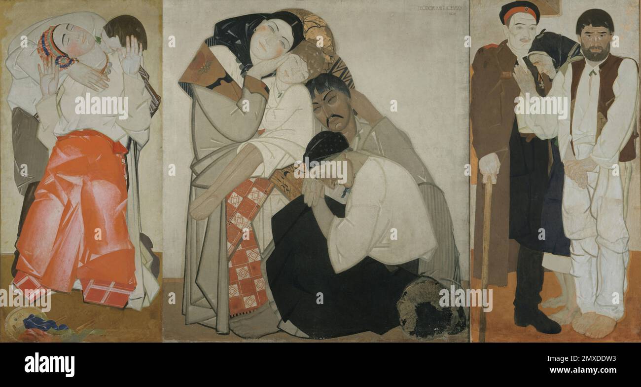 Triptych "Life" (Love. Family. Return.). Museum: Museum of Ukrainian Visual Art, Kiev. Author ...