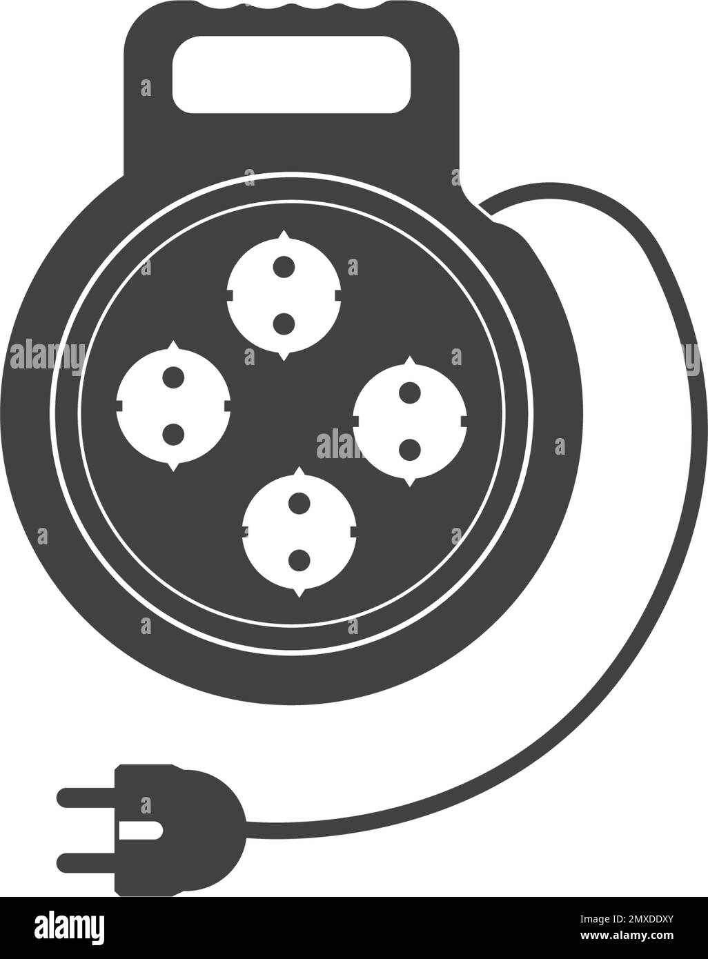 extension cord simple vector icon illustration in flat design Stock ...