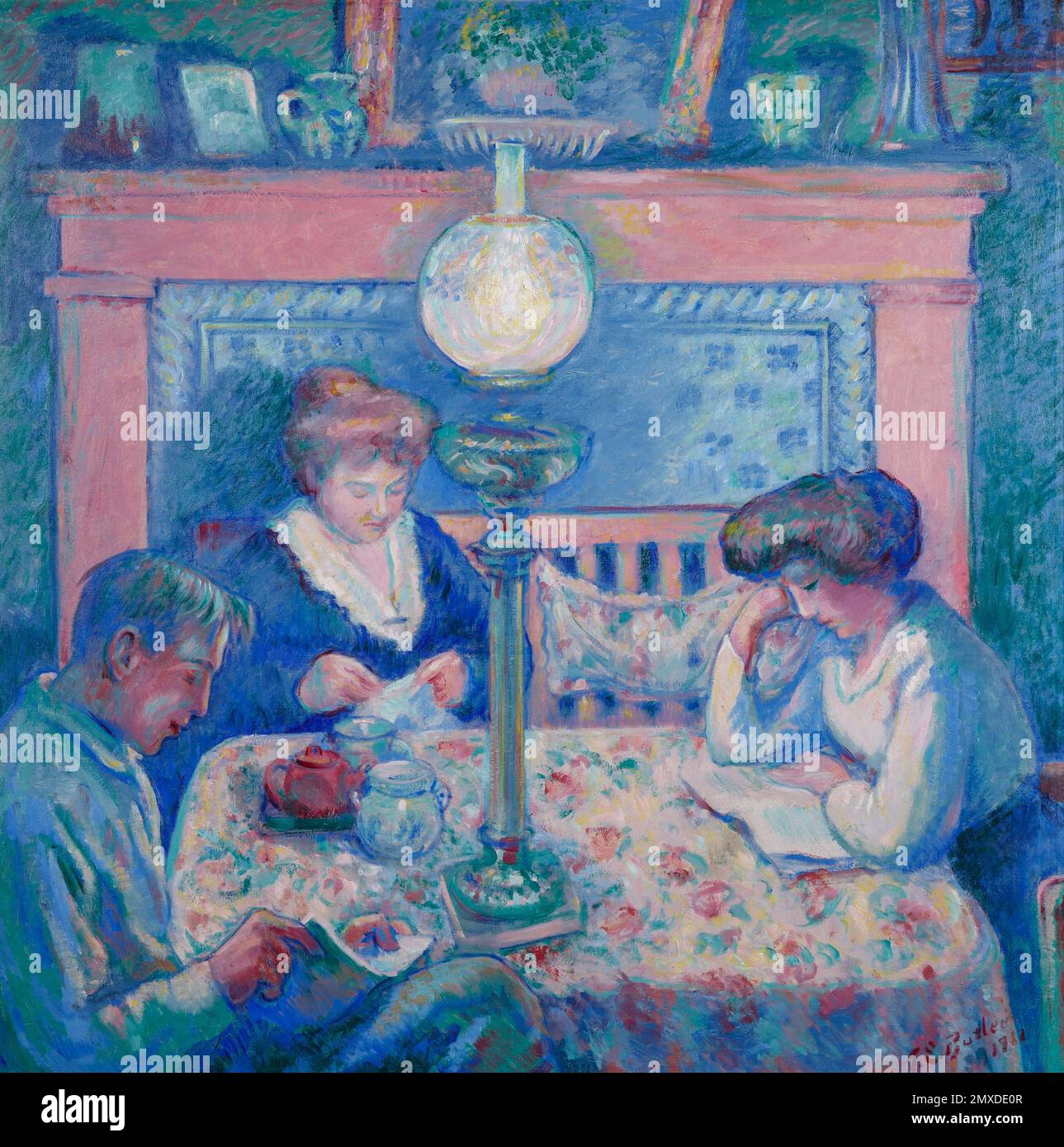 Interior After Dinner. Museum: PRIVATE COLLECTION. Author: Theodore ...