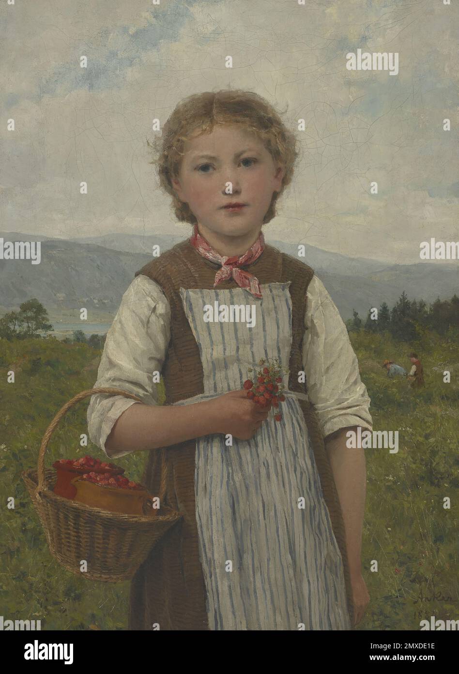 La Mariette aux fraises. Museum: Musée cantonal des Beaux-Arts ...