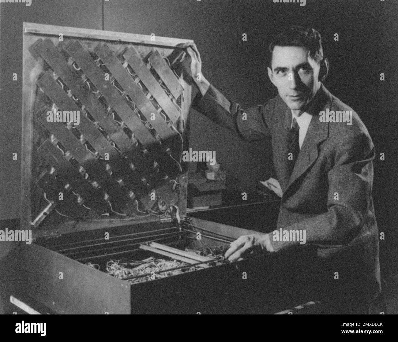 Portrait of Claude Shannon (1916-2001). Museum: PRIVATE COLLECTION ...