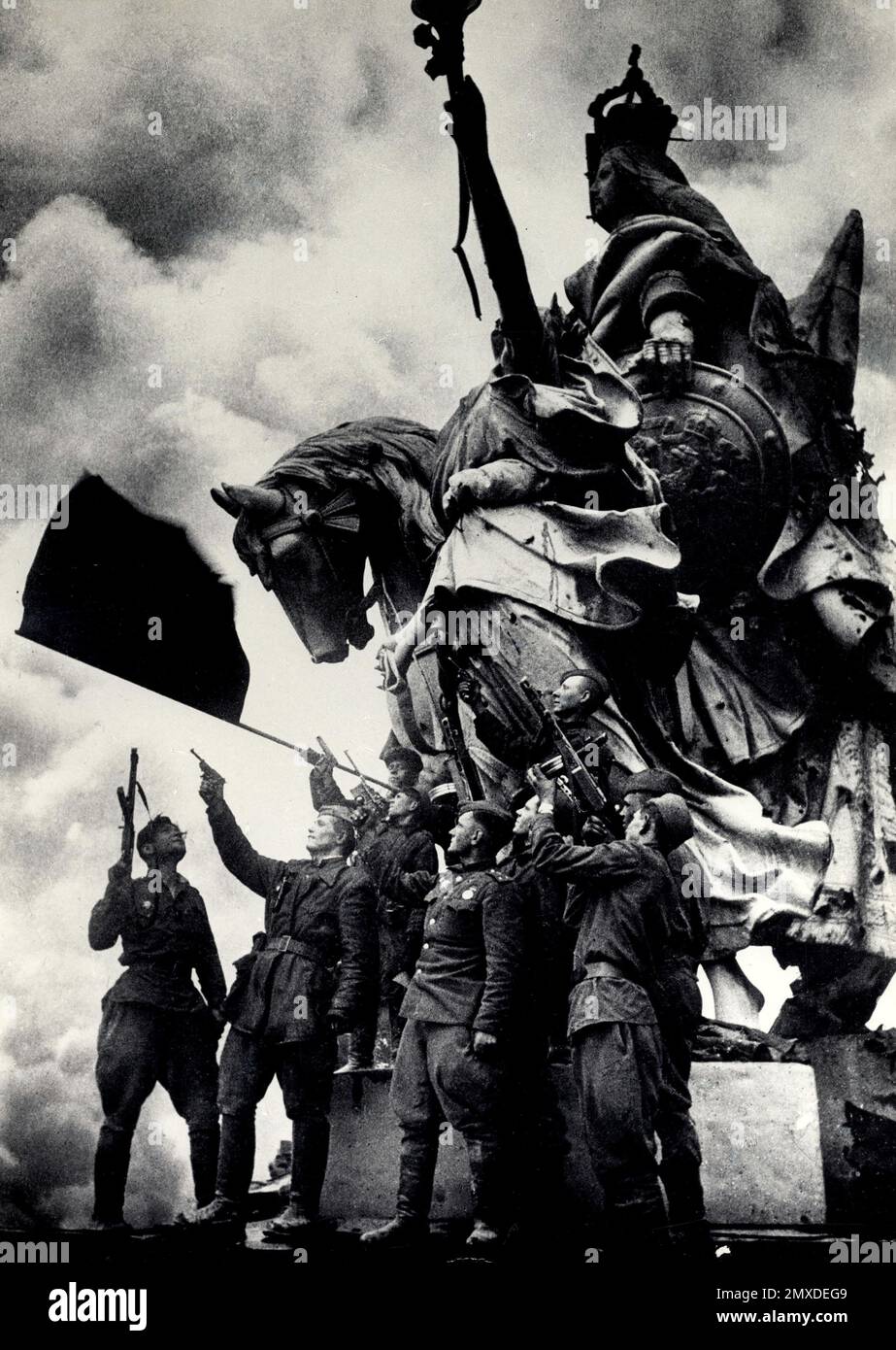 Salute over the Reichstag, Berlin, 1945. Museum: PRIVATE COLLECTION ...