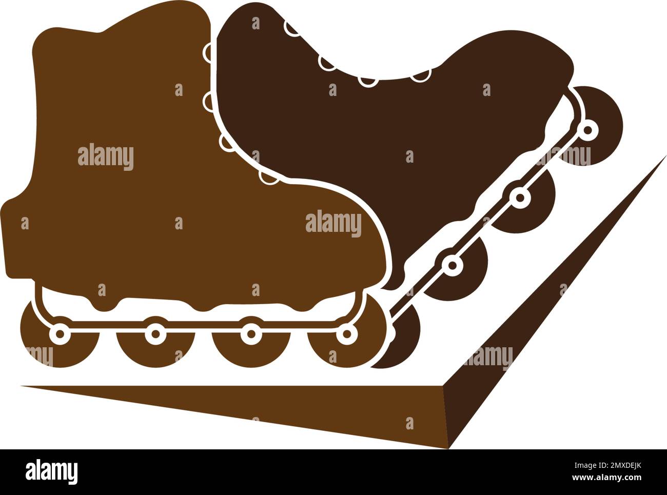 skate logo vector illustration design template Stock Vector Image & Art ...