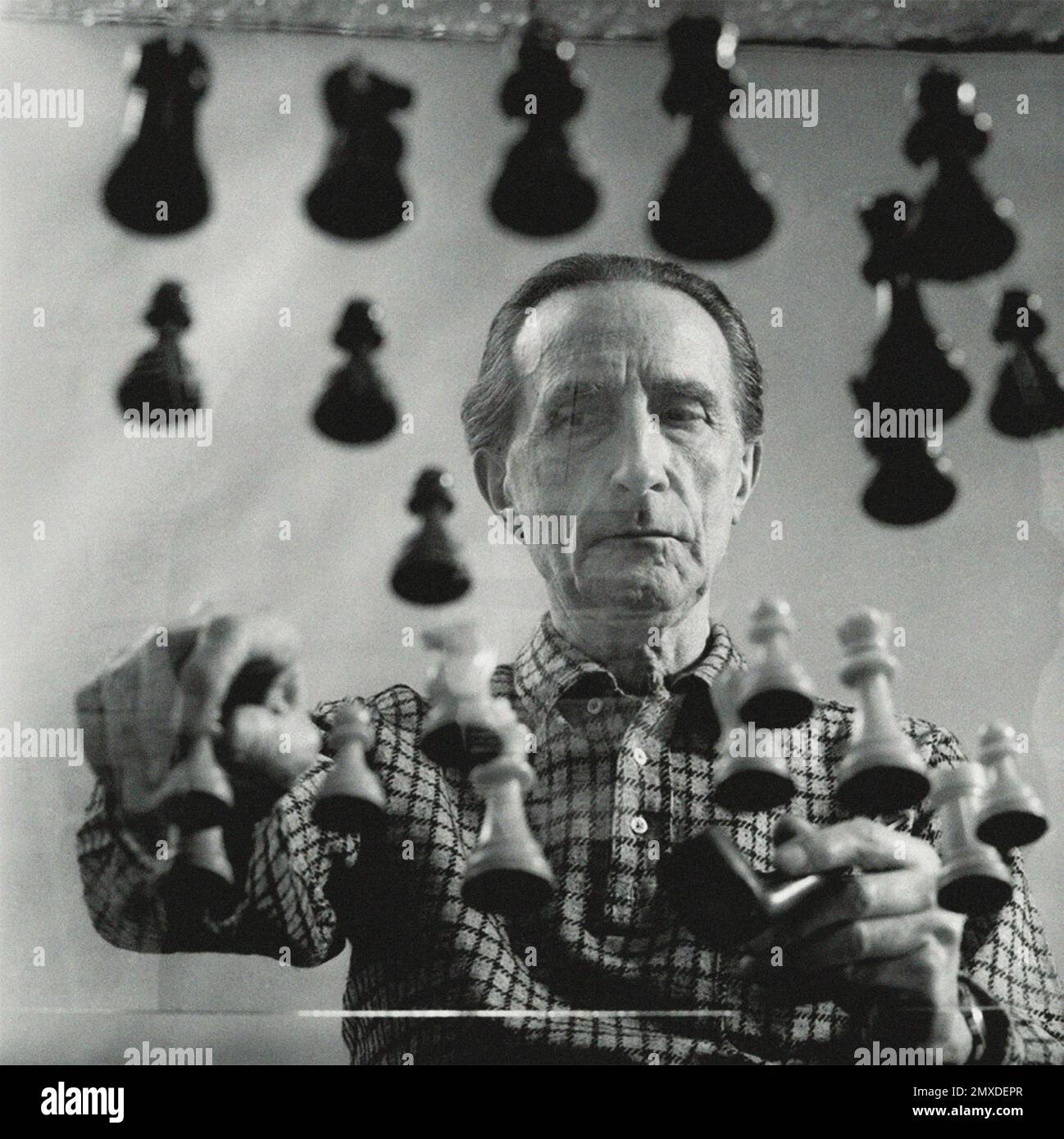 Duchamp at Chess Board. Museum: PRIVATE COLLECTION. Author: Arnold T ...