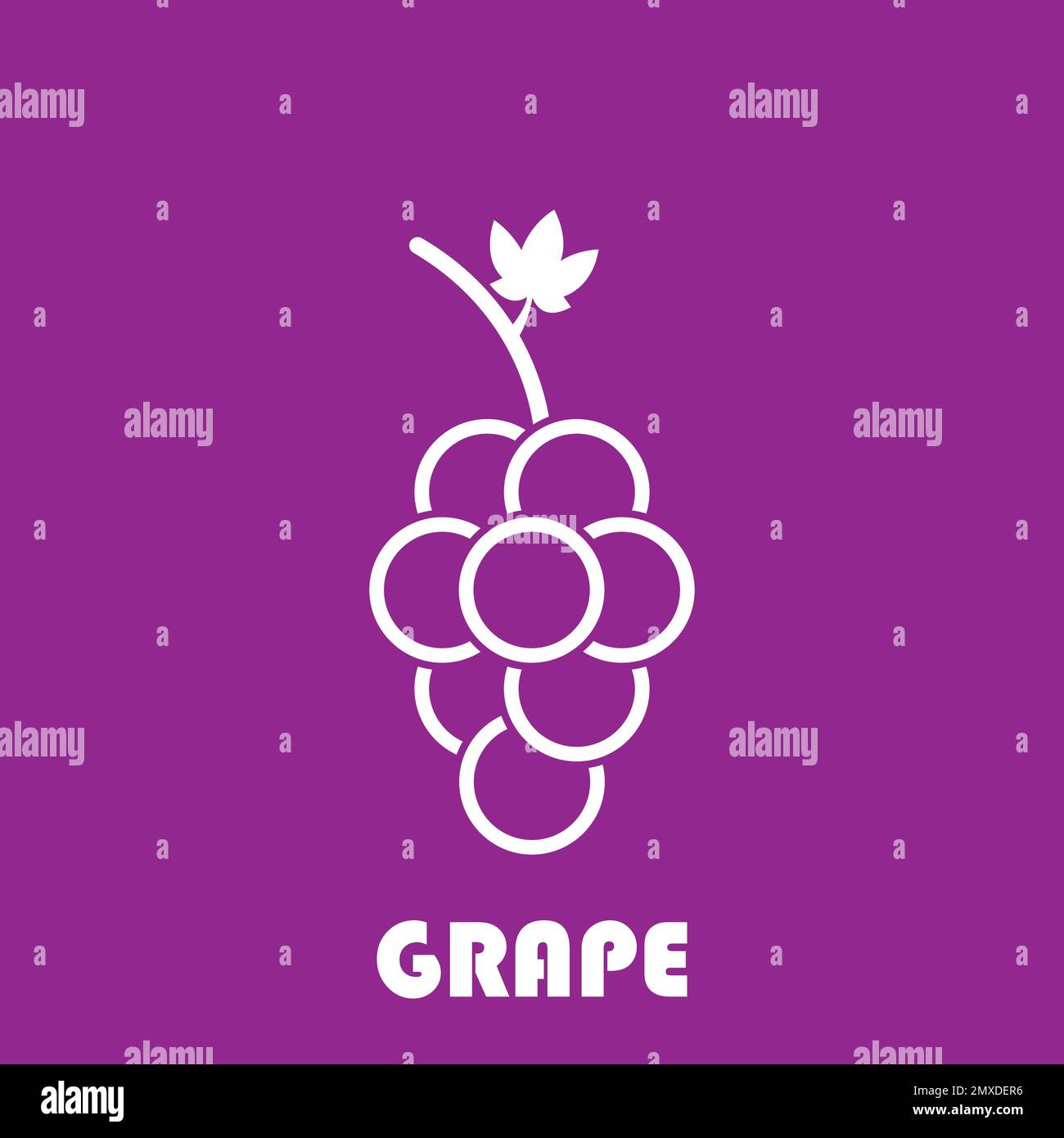 Grape logo Stock Vector Images - Alamy