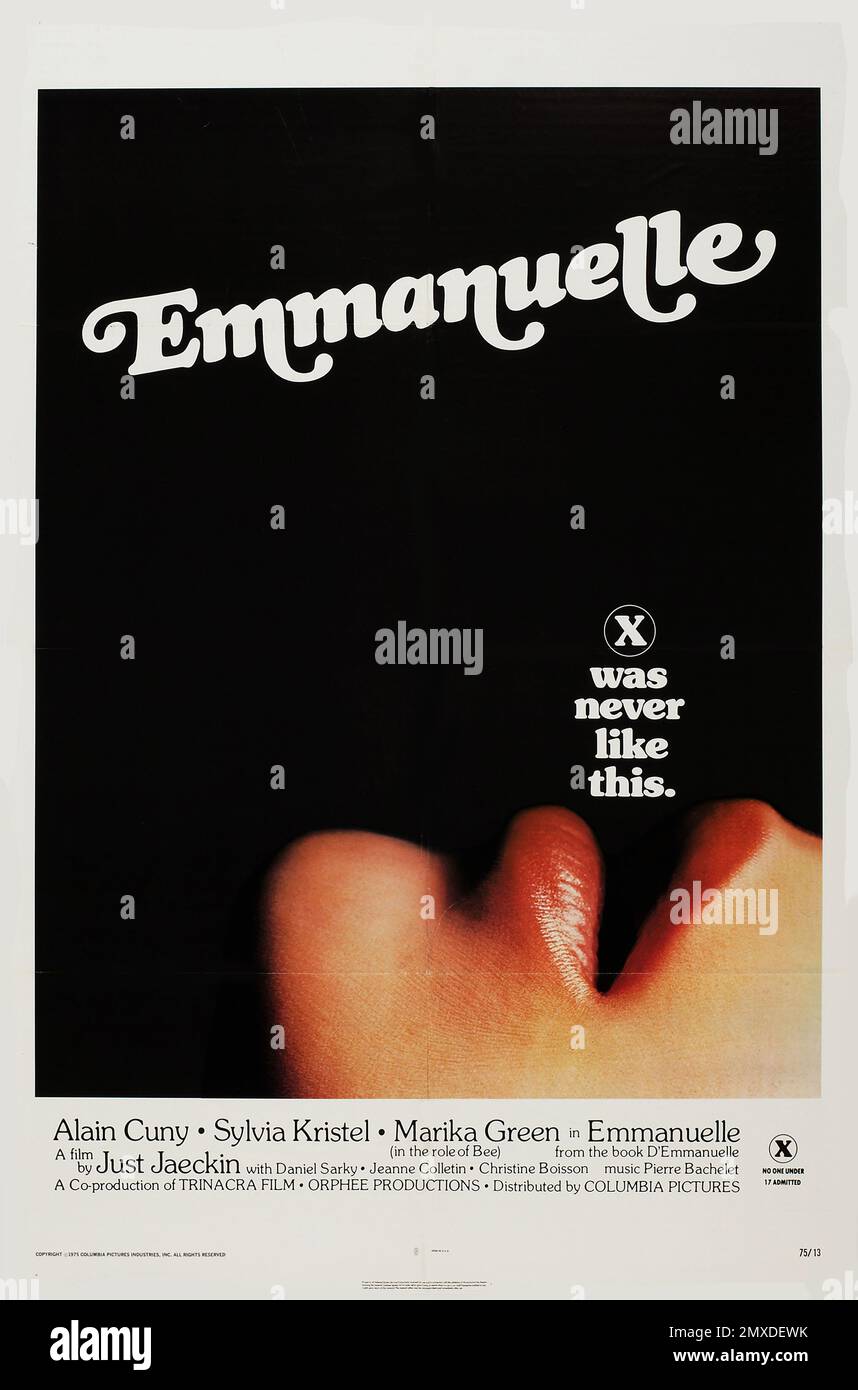 Movie poster Emmanuelle by Just Jaeckin. Museum: PRIVATE COLLECTION ...