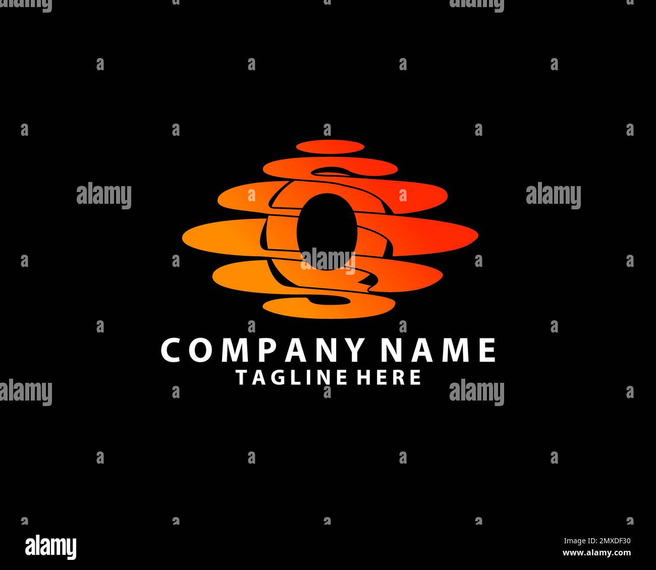 O Letter Abstract Vector Logo Design Template. Creative Typographic ...