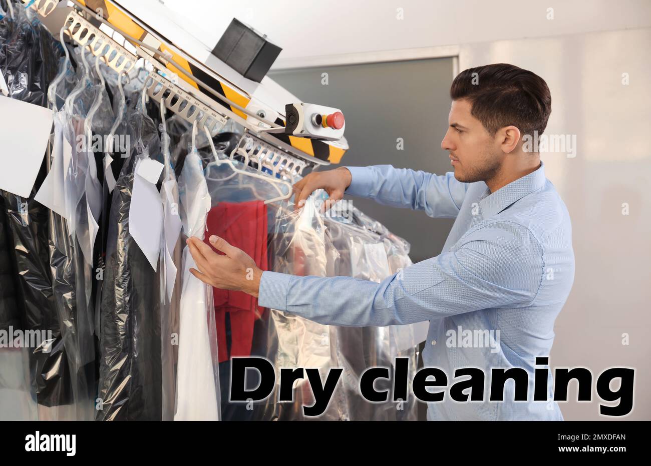 Man taking shirt from hanger hi-res stock photography and images - Alamy