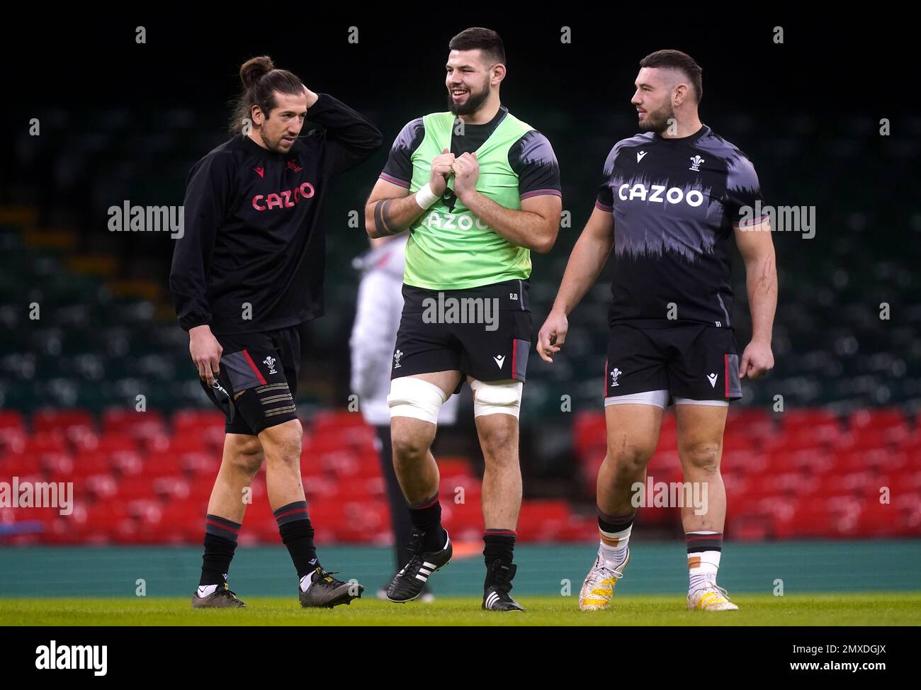 Wales' Justin Tipuric (left), Rhys Davies and Gareth Thomas (right ...