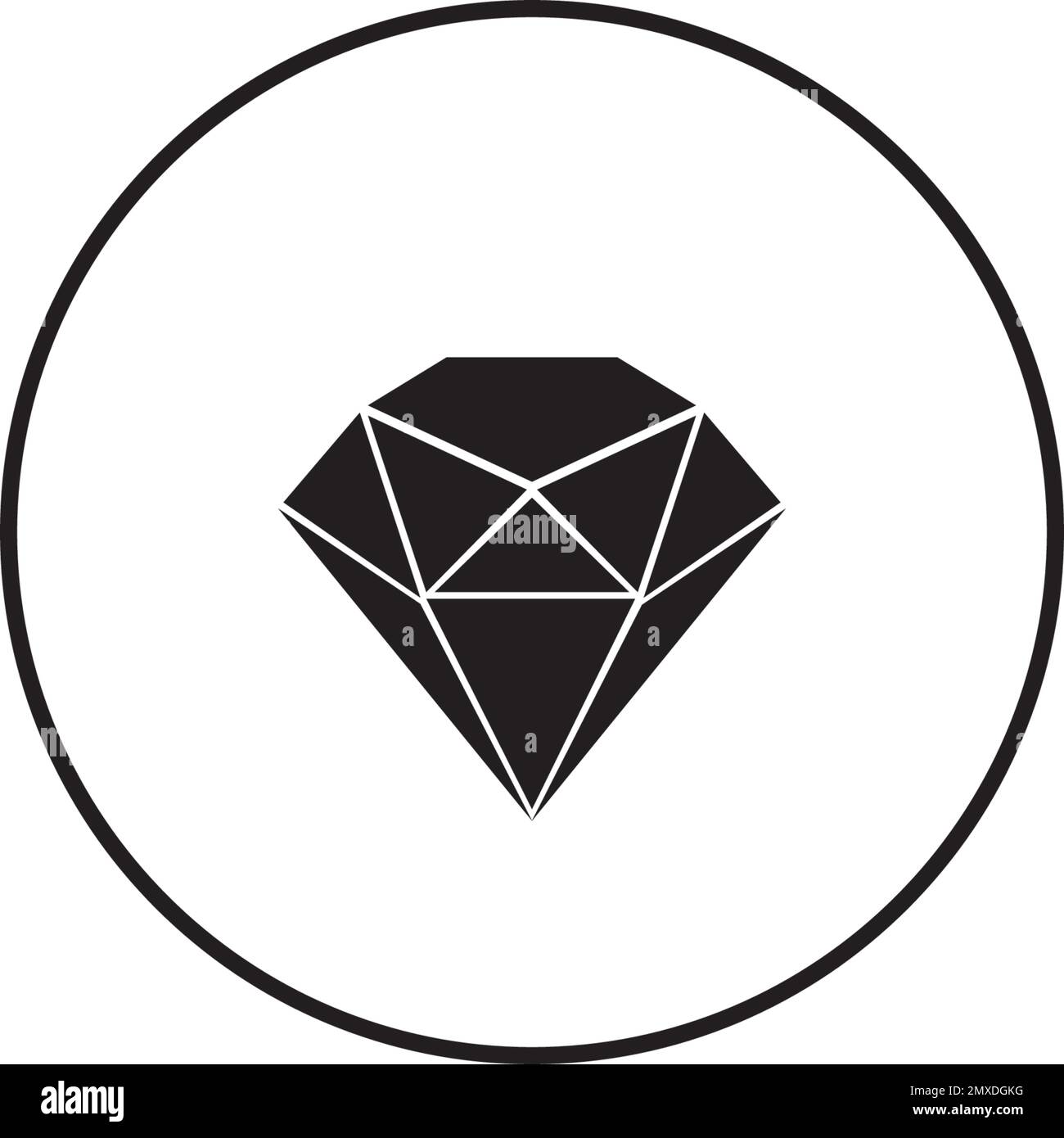 Diamond icon Black and White Stock Photos & Images - Alamy