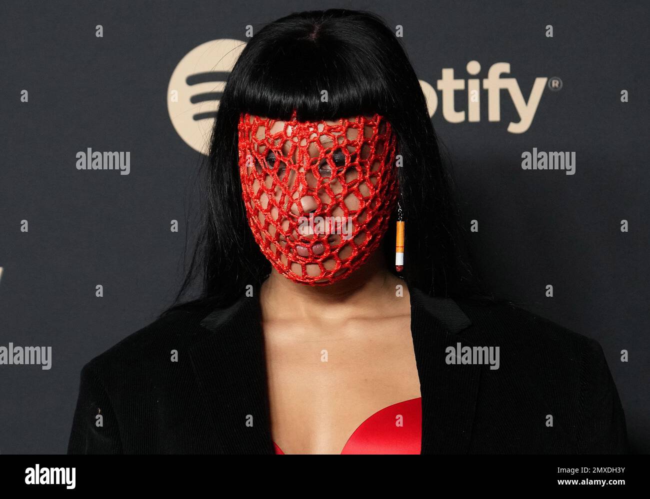 West Hollywood, CA, February 2, 2023. Laya arrives at the Spotify's ...