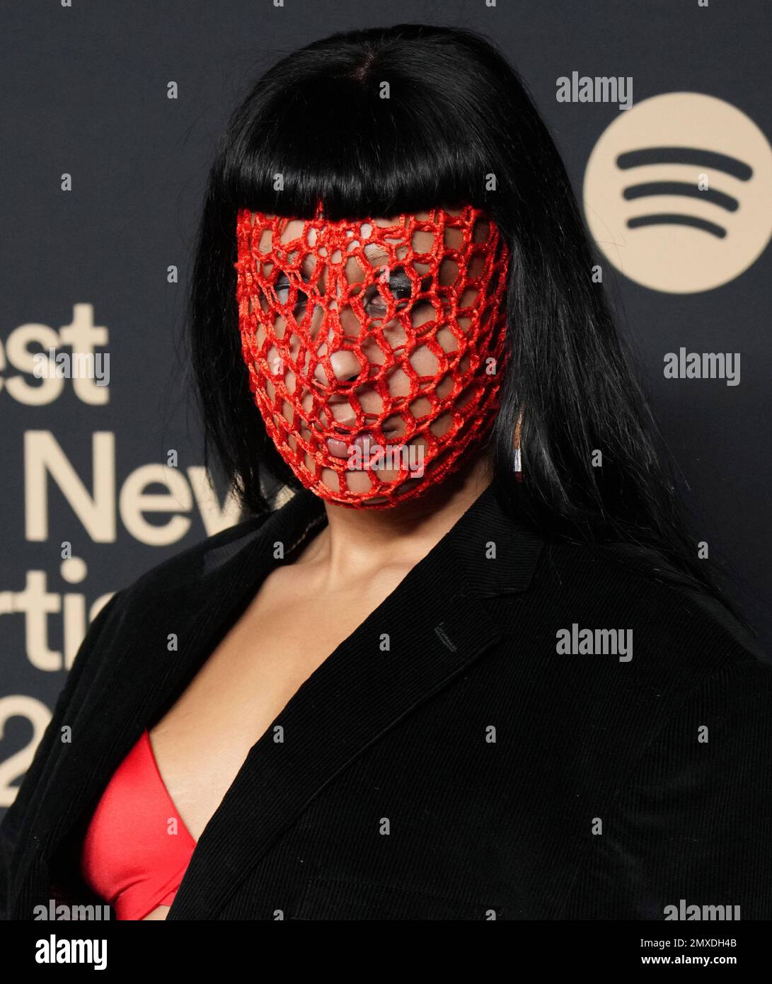 West Hollywood, CA, February 2, 2023. Laya arrives at the Spotify's ...