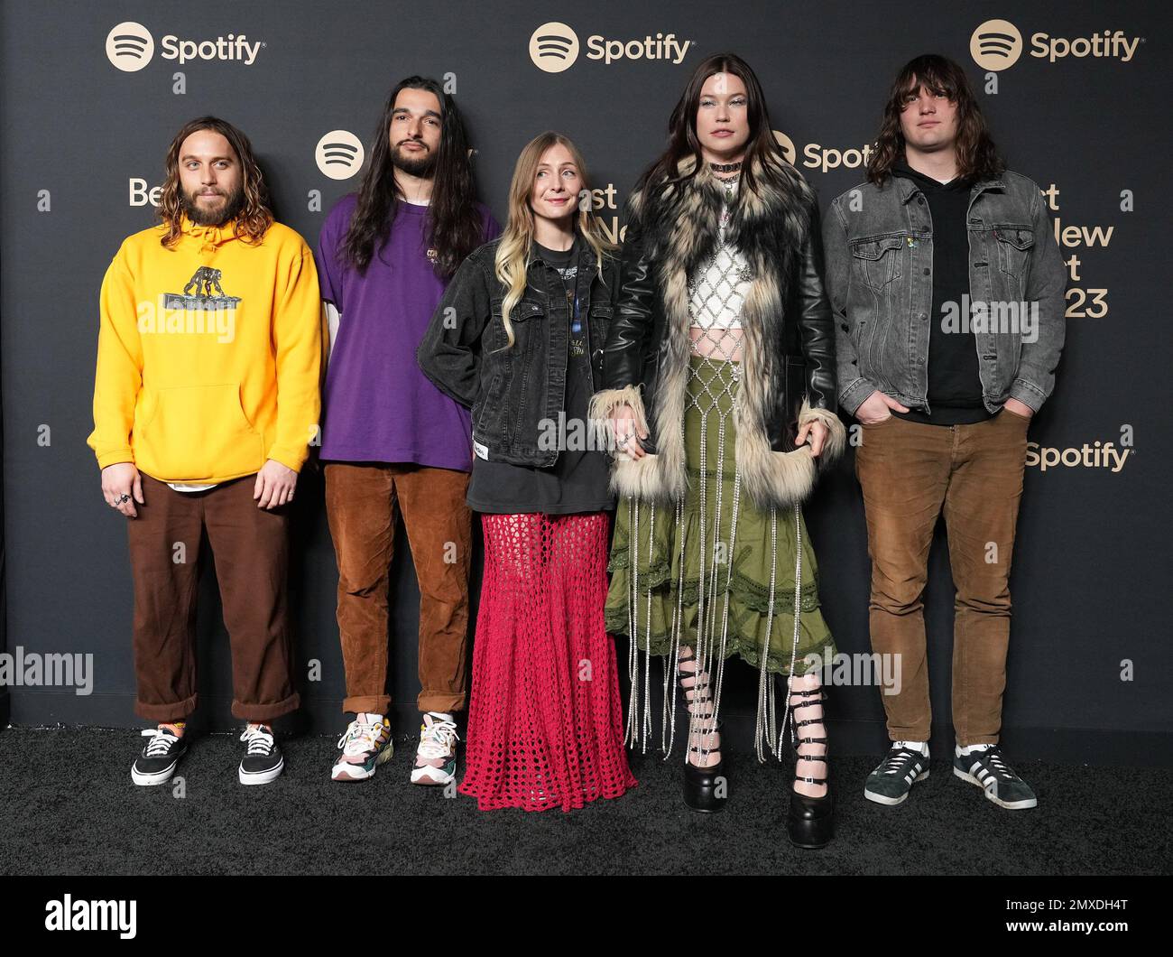 Los Angeles, USA. 02nd Feb, 2023. (L-R) Wet Leg - Ellis Durand, Joshua ...