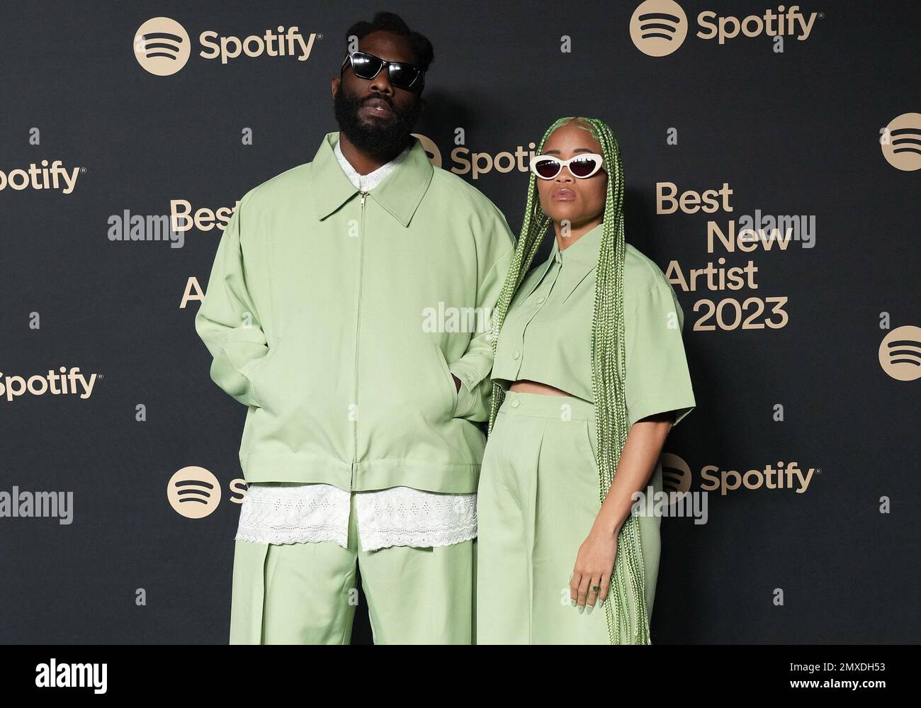 West Hollywood, CA, February 2, 2023. (L-R) Tobe Nwigwe and Fat Nwigwe ...