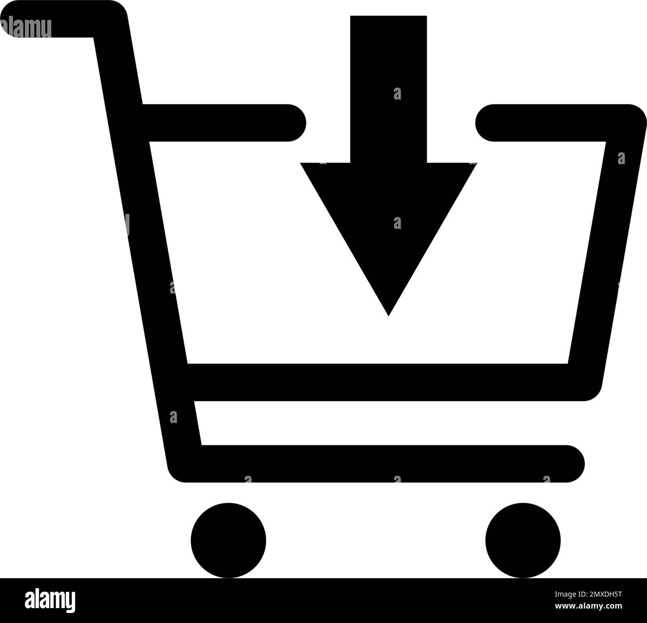 Product purchase shopping cart icon. Editable vector Stock Vector Image ...