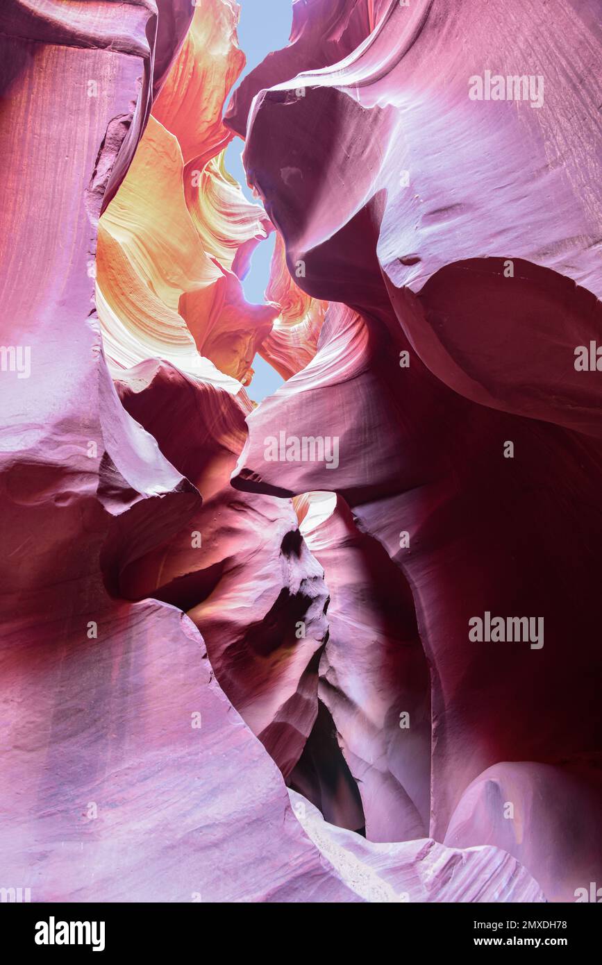 the inside of Antelope Canyon in Arizona USA Stock Photo - Alamy