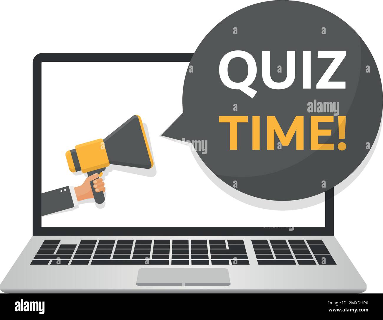 Quiz guess social media sticker icon in flat style. Faq vector ...