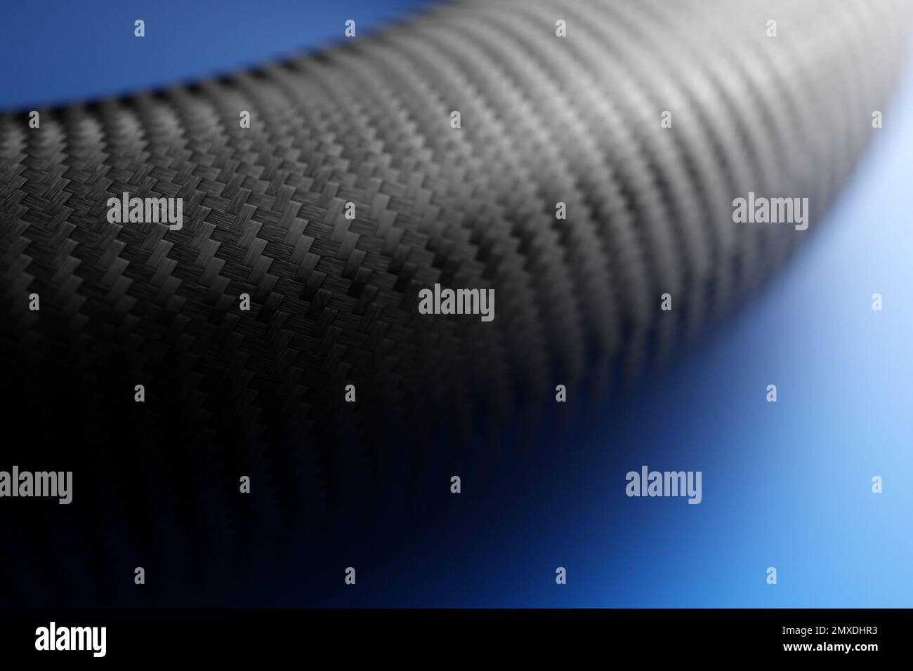 3D illustration of black carbon monochrome arc, unusual shape. Simple ...