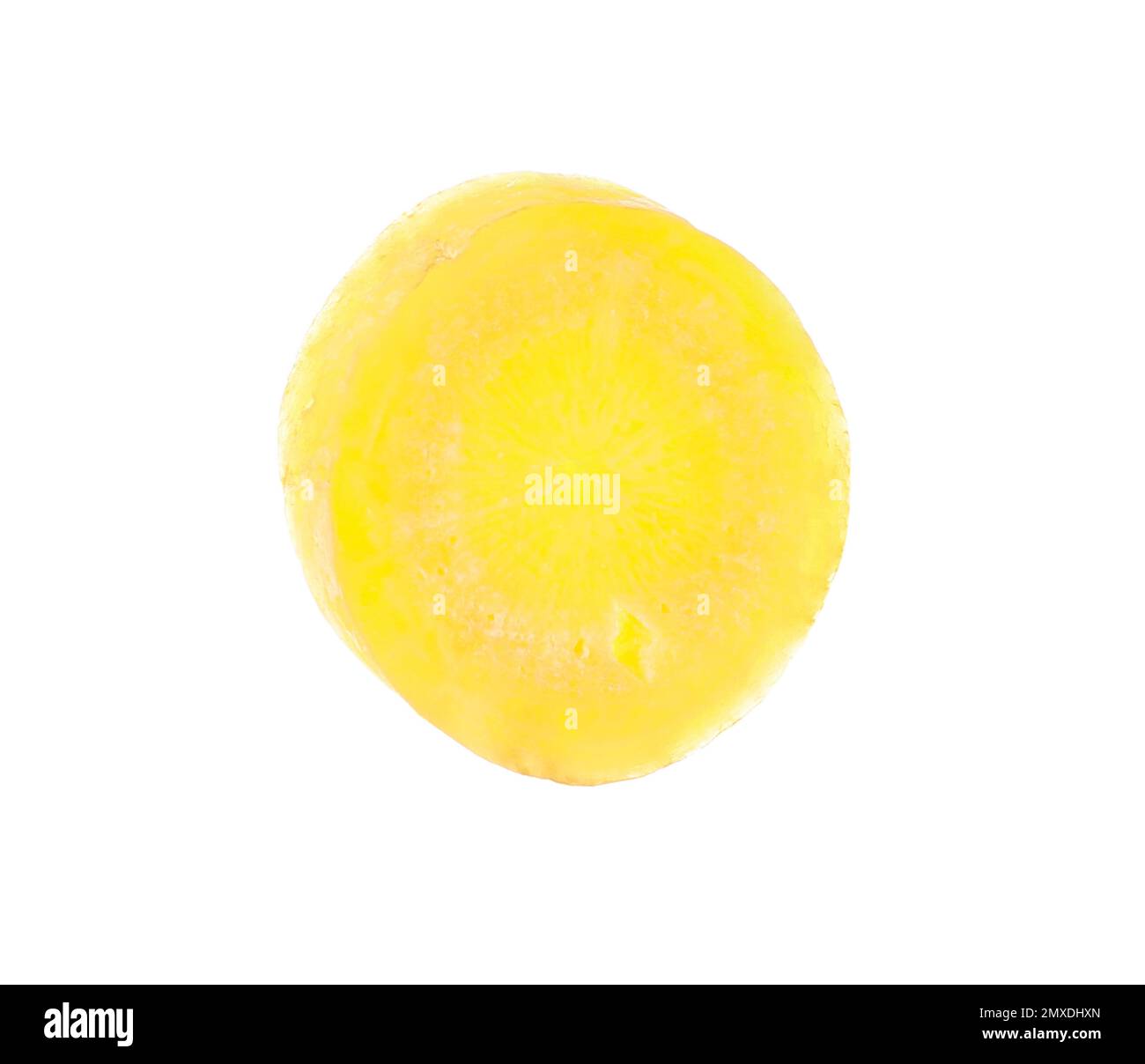 Slice of raw yellow carrot isolated on white Stock Photo - Alamy